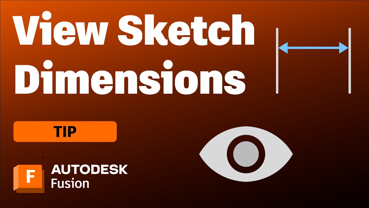 Show Sketch Dimensions Outside in Fusion - 3 Steps