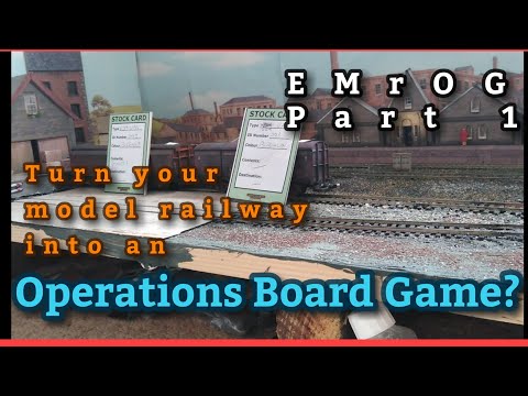 EMrOG | The Easy Model Railway Operations Game | Using cards & Dice! | Part 1