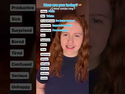 📚 ⚡ Quick Spanish Lesson: Words for moods and emotions!