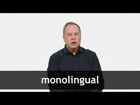 MONOLINGUAL 释义 | 柯林斯英语词典