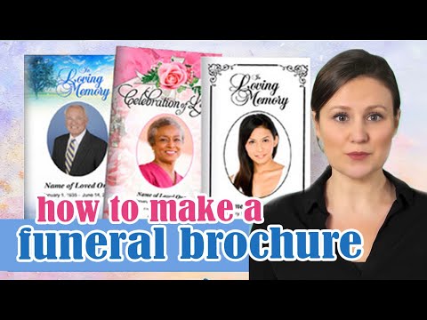 Make Your Own Funeral Brochures