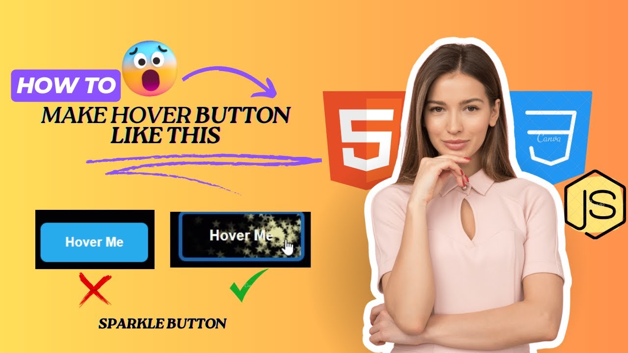 How to Create a Sparkle Button with Star Effects | HTML, CSS & JavaScript Tutorial #html #css #js
