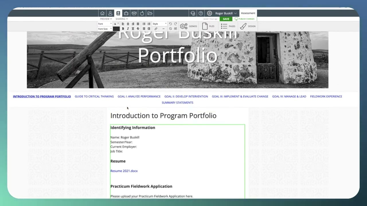 540 Portfolio creating
