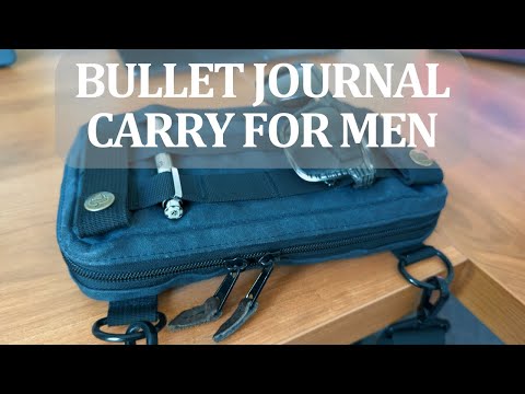 Bullet Journal Carry System for Men | A5 Size, Minimal, No Bulk - Nutsac Double Admin Pouch