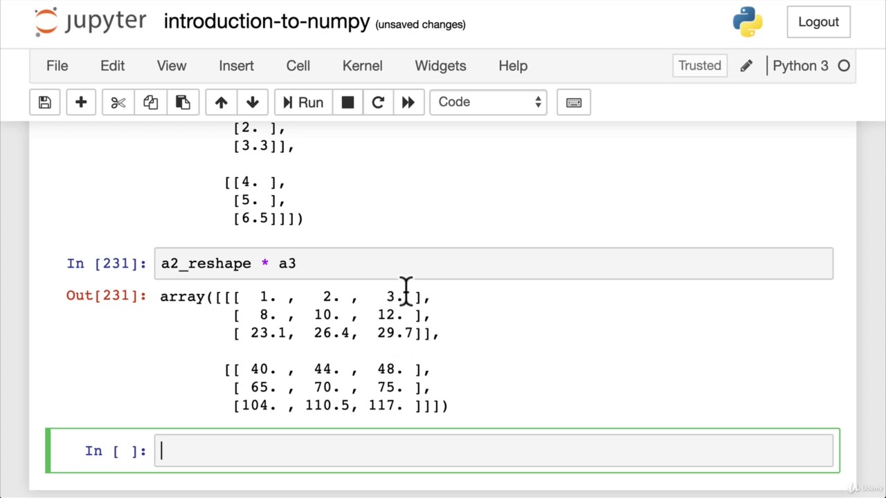 55  Reshape and Transpose | NumPy