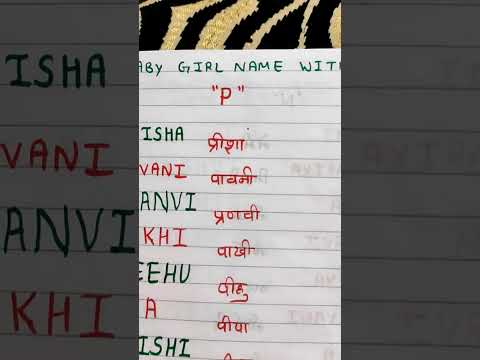 #cute indian baby girl name with letter p#modern girl name with letter p#short# viral#