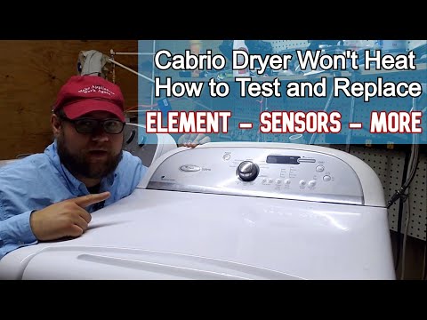 Whirlpool Cabrio Dryer Heating Element Replacement and Whirlpool Cabrio Dryer Troubleshooting