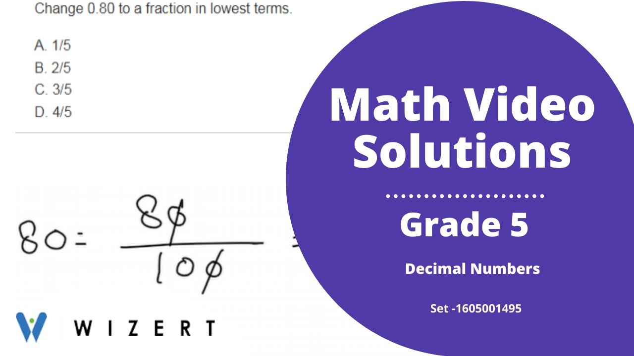 Grade 5 Mathematics Worksheets - Decimal Numbers worksheet pdfs for Grade 5 - Set 1605001495