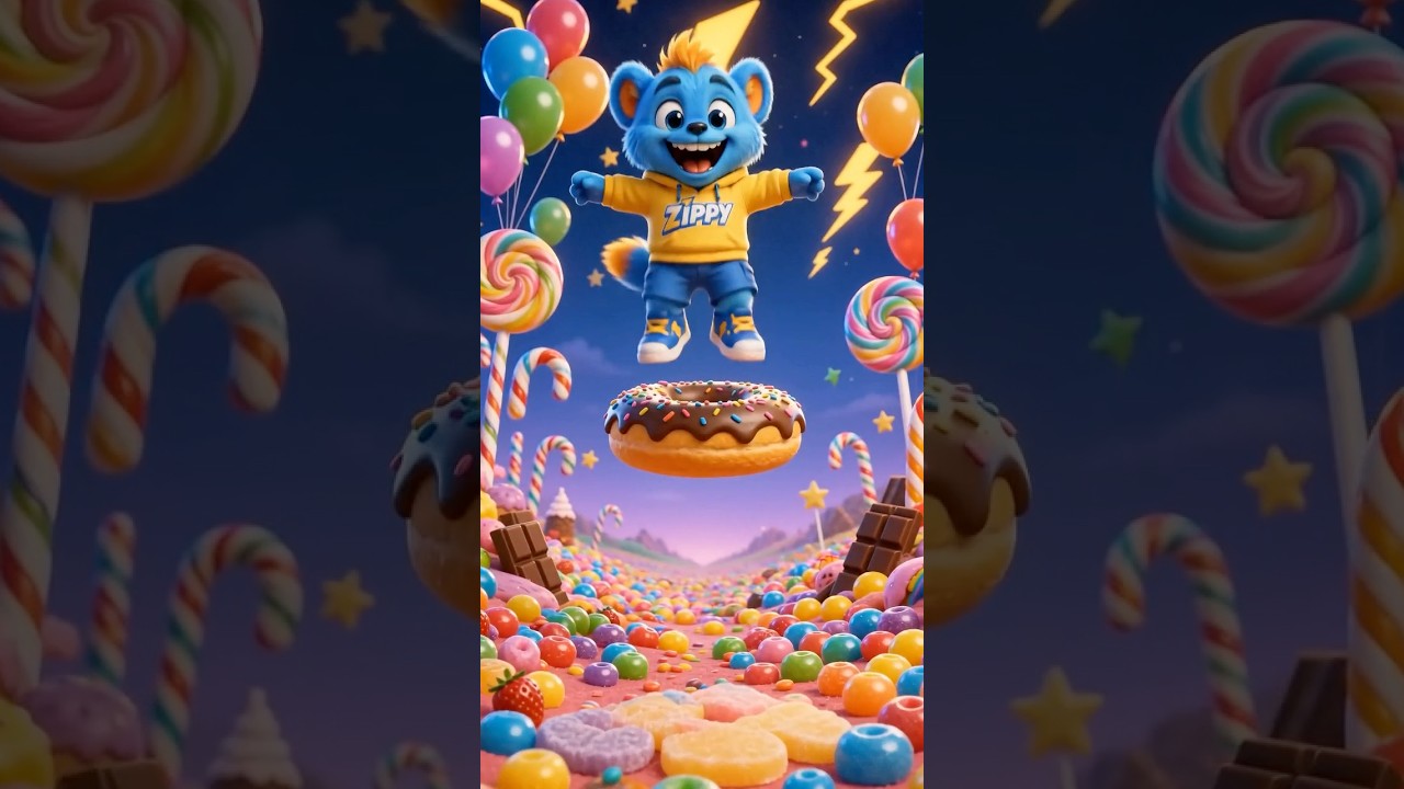 Zippy Rainbow Boom! Candy Clouds, Lightning Balloons & Five Crazy Worlds in 15 Seconds! #animation