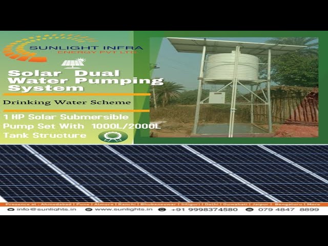 Solar Water Pumping System - Sunlight Solar Submersible Pump ...