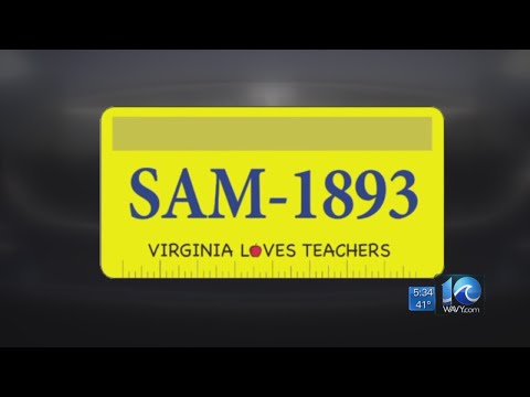 'Virginia Loves Teachers': New license plate project gives 'shout out' to educators