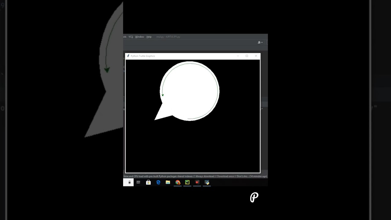 How to draw WhatsApp logo in python 👍👍//python programming || Turtle