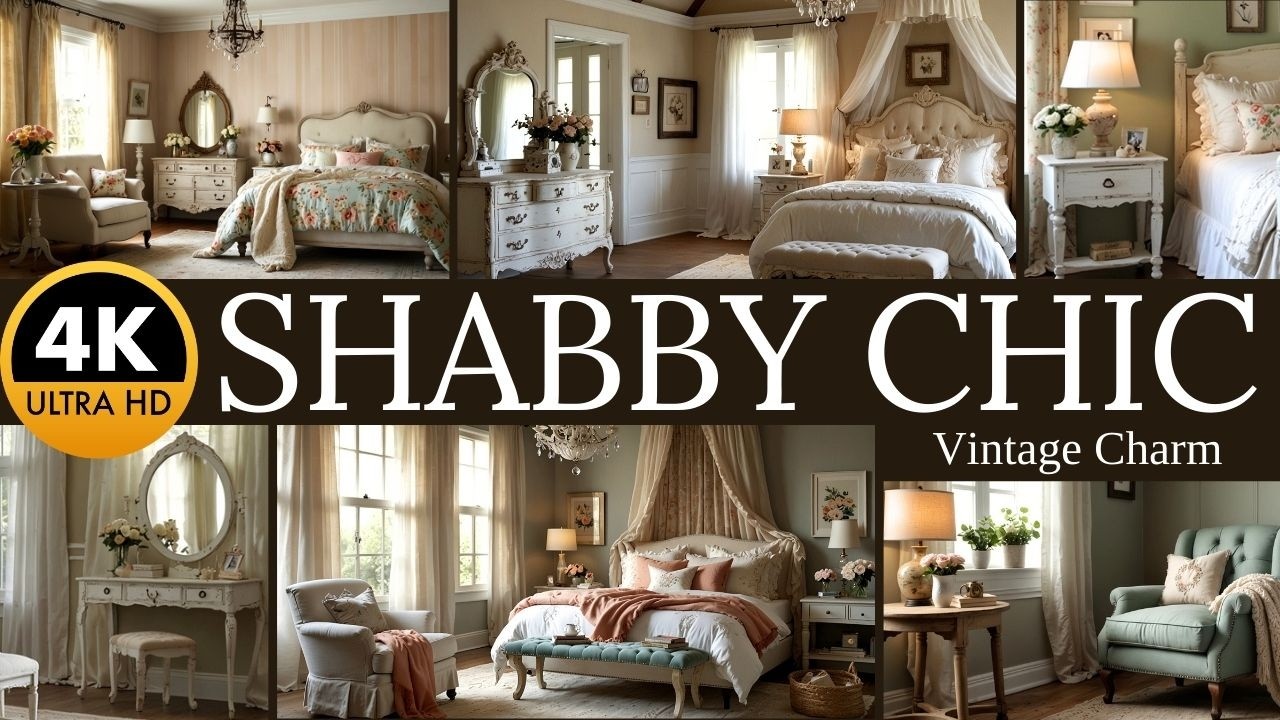 4K | 100+ Shabby Chic Bedroom Ideas for Vintage Charm | Romantic Cottage Bedroom Ideas