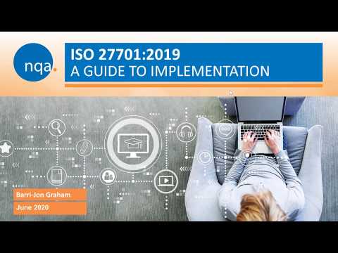 NQA Webinar: ISO 27701 - A Guide To Implementation (29th June 2020)