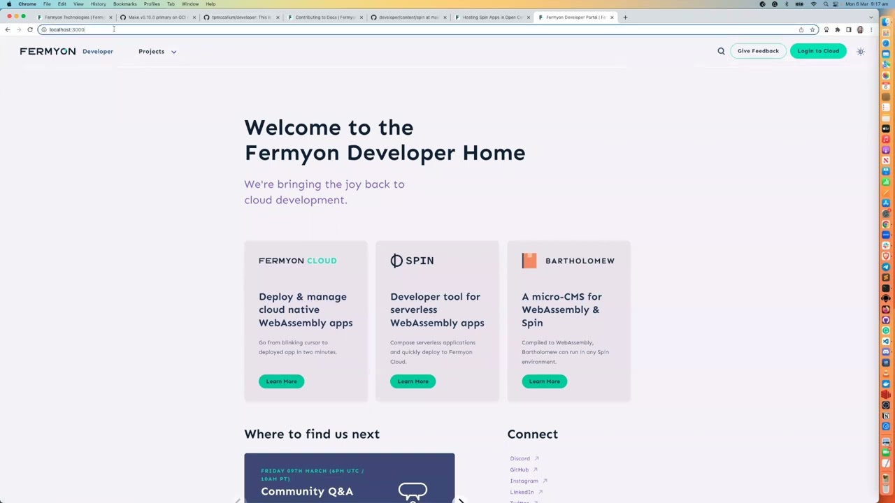 How To Contribute to Fermyon Developer Documentation.