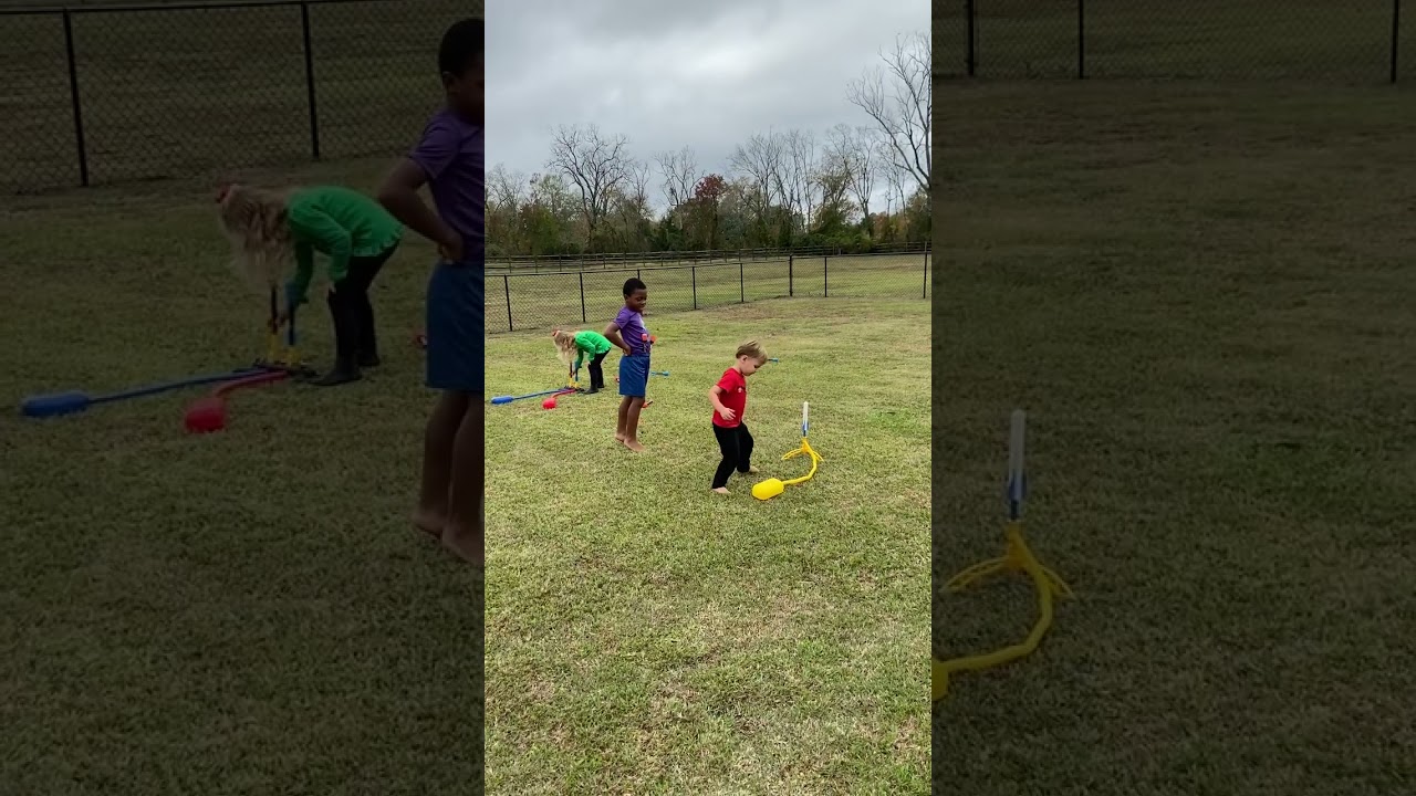 Stomp Rocket Launcher for Kids - Fun Outdoor Gifts - STEM Toy Foam Blaster Set Soars Up