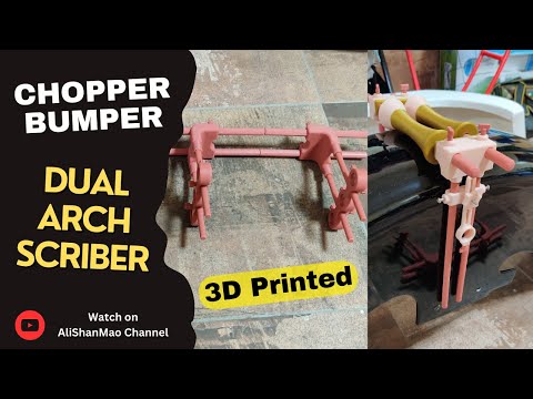 STL file Chopper Motorcycle Bumper Dual Arch Scriber Tool - Trace ...