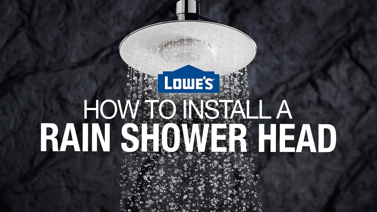 How to Install a Rain Shower Head