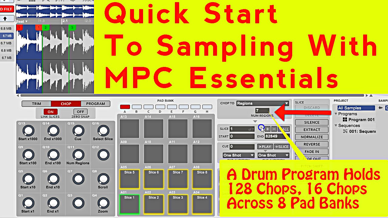 How To Sample In MPC Essentials, Chop & Create A Program Of A Sample With MPC Element & FL Studio 12