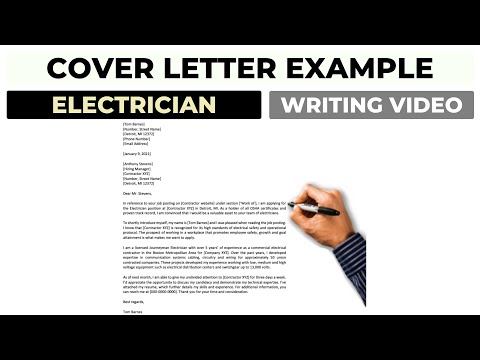 Cover Letter Example For Electrician Job Application