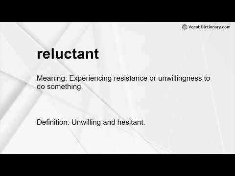 reluctant Meaning