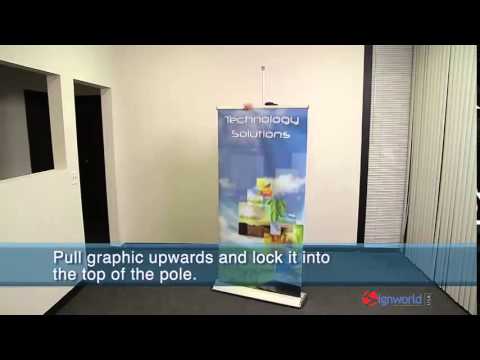 Premium Retractable Roll Up Banner Stand Signworld America