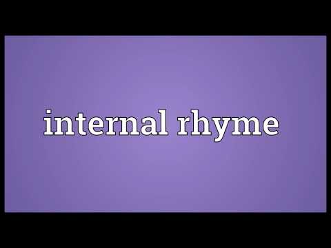 Internal rhyme Meaning