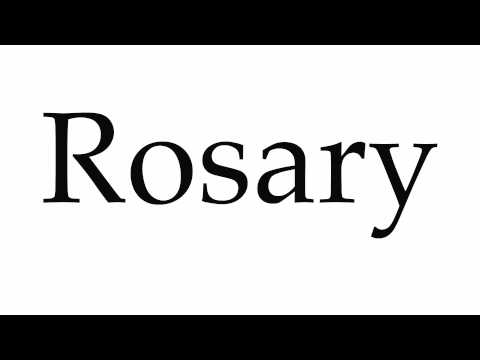 How to Pronounce Rosary