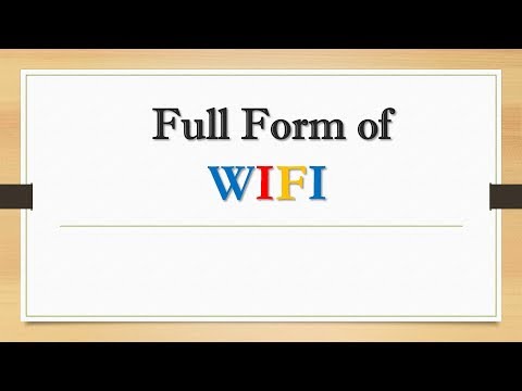 Full Form of WIFI || Did You Know?