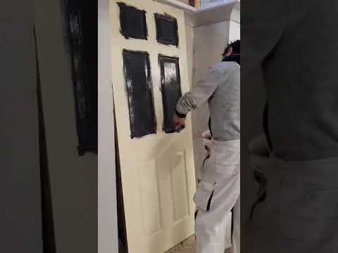 Painting a 6 panelled door time lapse