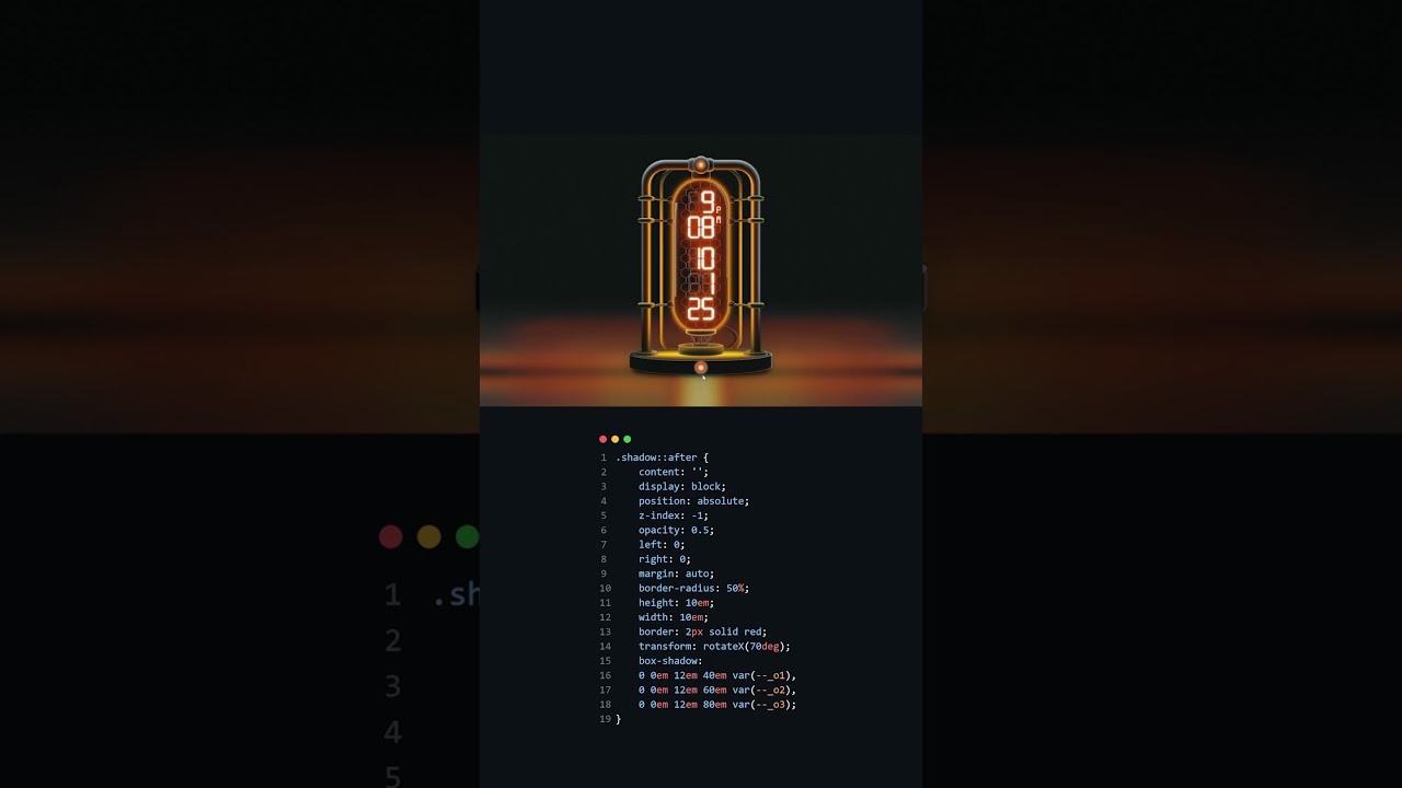 INSANELY BEAUTIFUL clock animation using CSS!