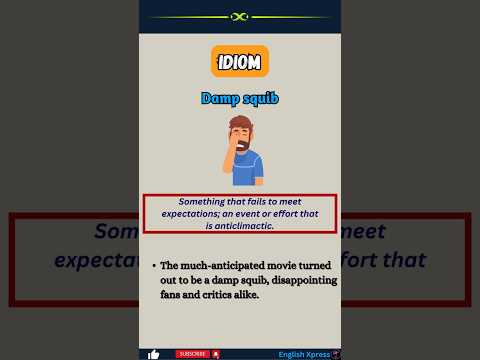 Damp squib | English Idiom | Learn English | English Vocabulary #shorts #learnenglish