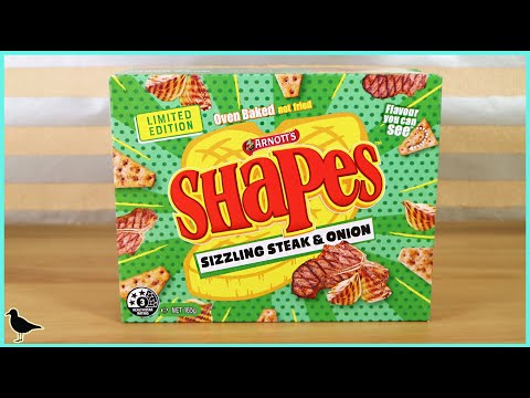 Limited Edition Arnott's Shapes Sizzling Steak & Onion Flavour | Birdew Reviews