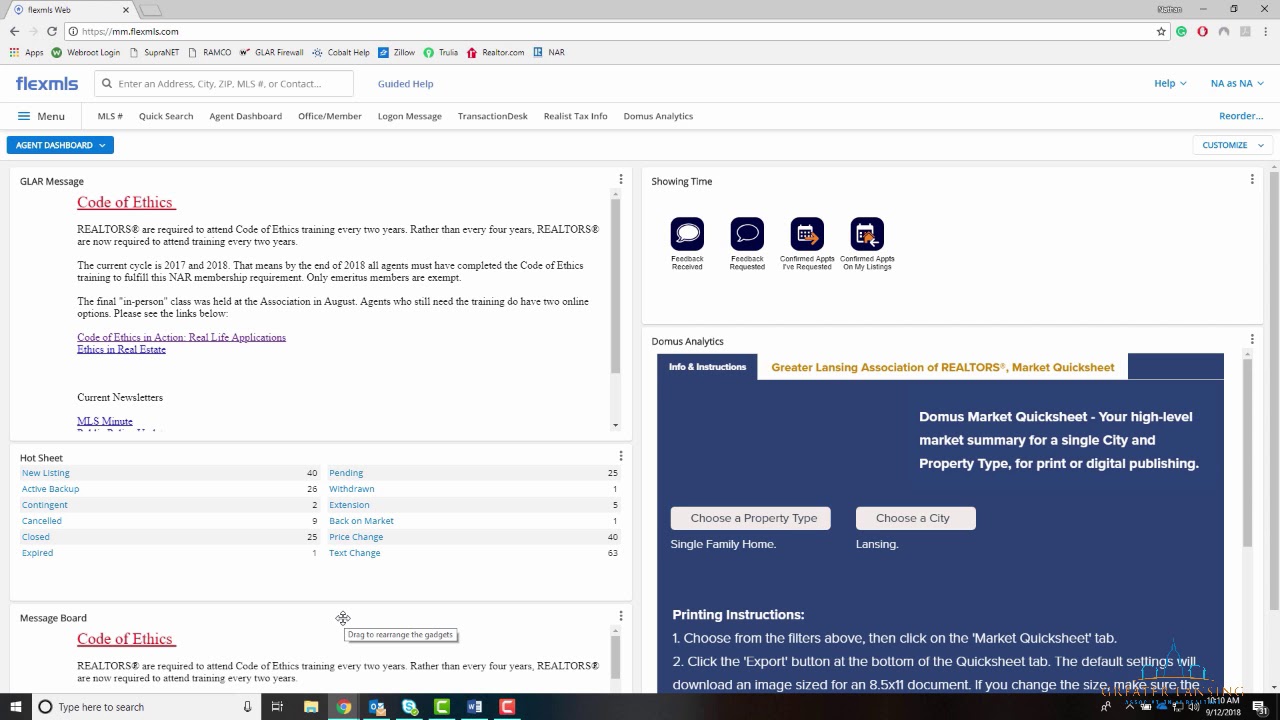 Flex Dashboard Customization