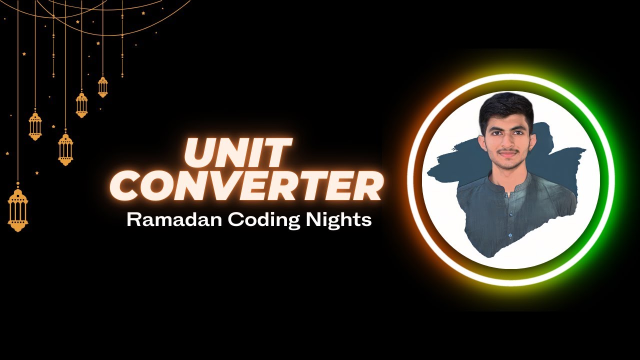 Building a Unit Converter using Python, UV, and Streamlit | Ramadan Coding Nights