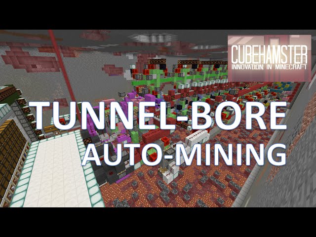 Automated Tunnelbore Machine [No Mods / No Commandblocks] Minecraft Map