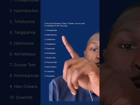 Pronouncing Louisiana Words Correctly | #shorts #viral
