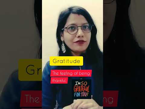 Meaning of Gratitude | New Word | Daily Word | Power Vocab