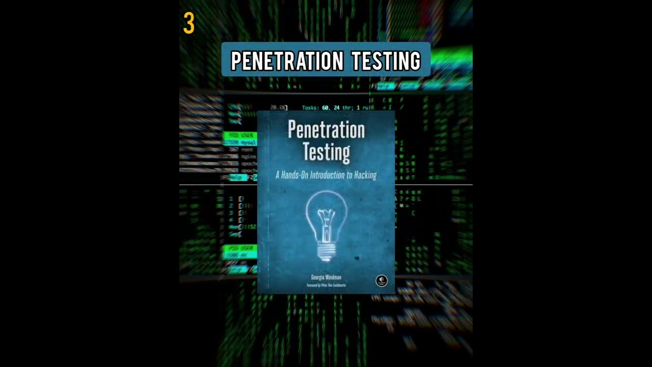 Top 5 books to learn Hacking and Pentesting! #shorts