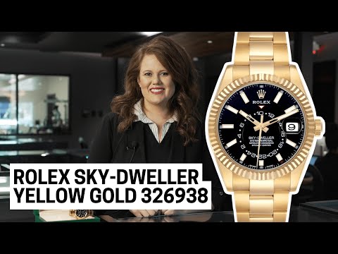 The Rolex That Commands a Room: Sky Dweller Yellow Gold Black Dial 326938 | SwissWatchExpo