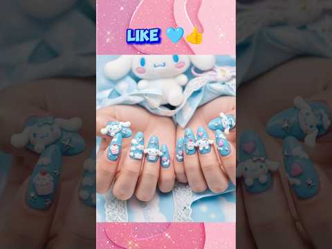 choose your Sanrio nails 💅🏻🌈🥰🦄👑#shorts #nails #viralvideo #aesthetic