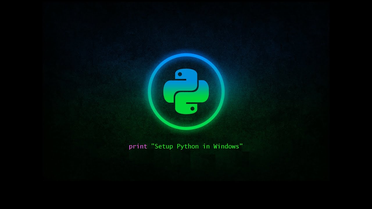 How to setup Python to code on Windows