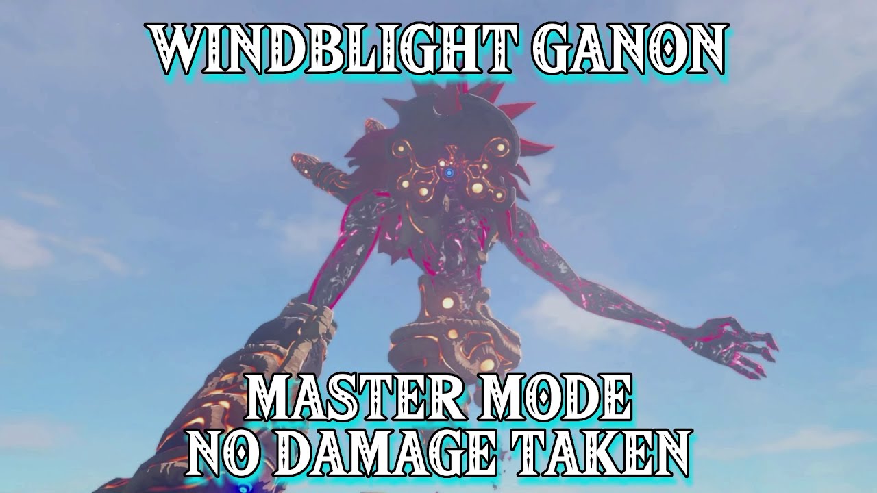 Windblight Ganon - NO DAMAGE - MASTER MODE | The Legend of Zelda: Breath of the Wild