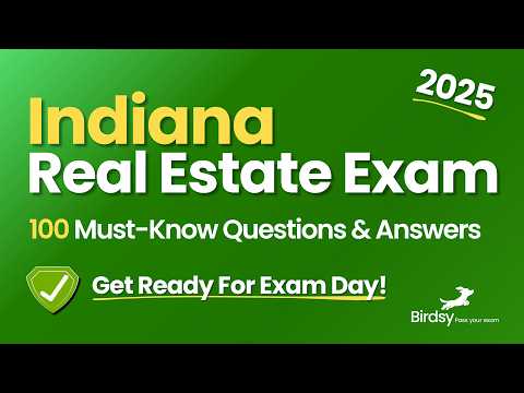 ✅ Crush Your Indiana Real Estate Exam with This 100-Question Review!