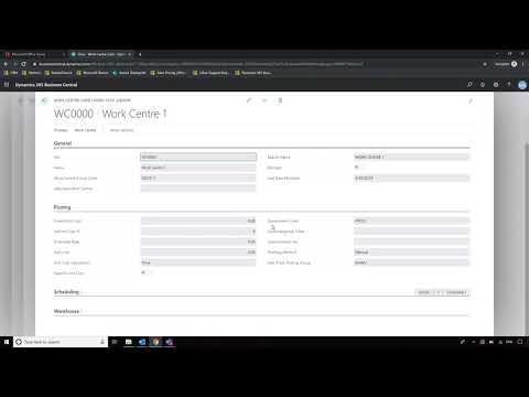 Business Central - Items, BOMs and Routings - Quickstart for Manufacturing