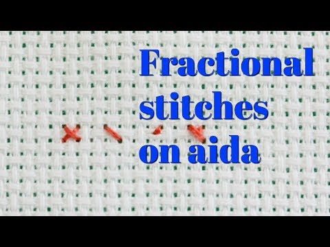Flosstube #287 How I do fractional stitches on aida!!