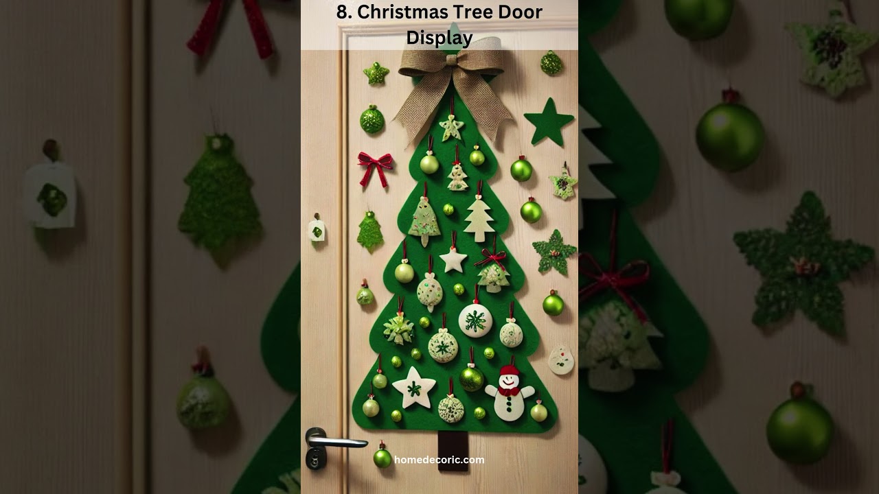 13 Christmas Decorating Ideas for the Office Door🎄
