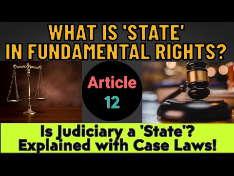 What is 'State' in Fundamental Rights? | Judiciary as State? Case Laws Explained | LLB 1st Semester