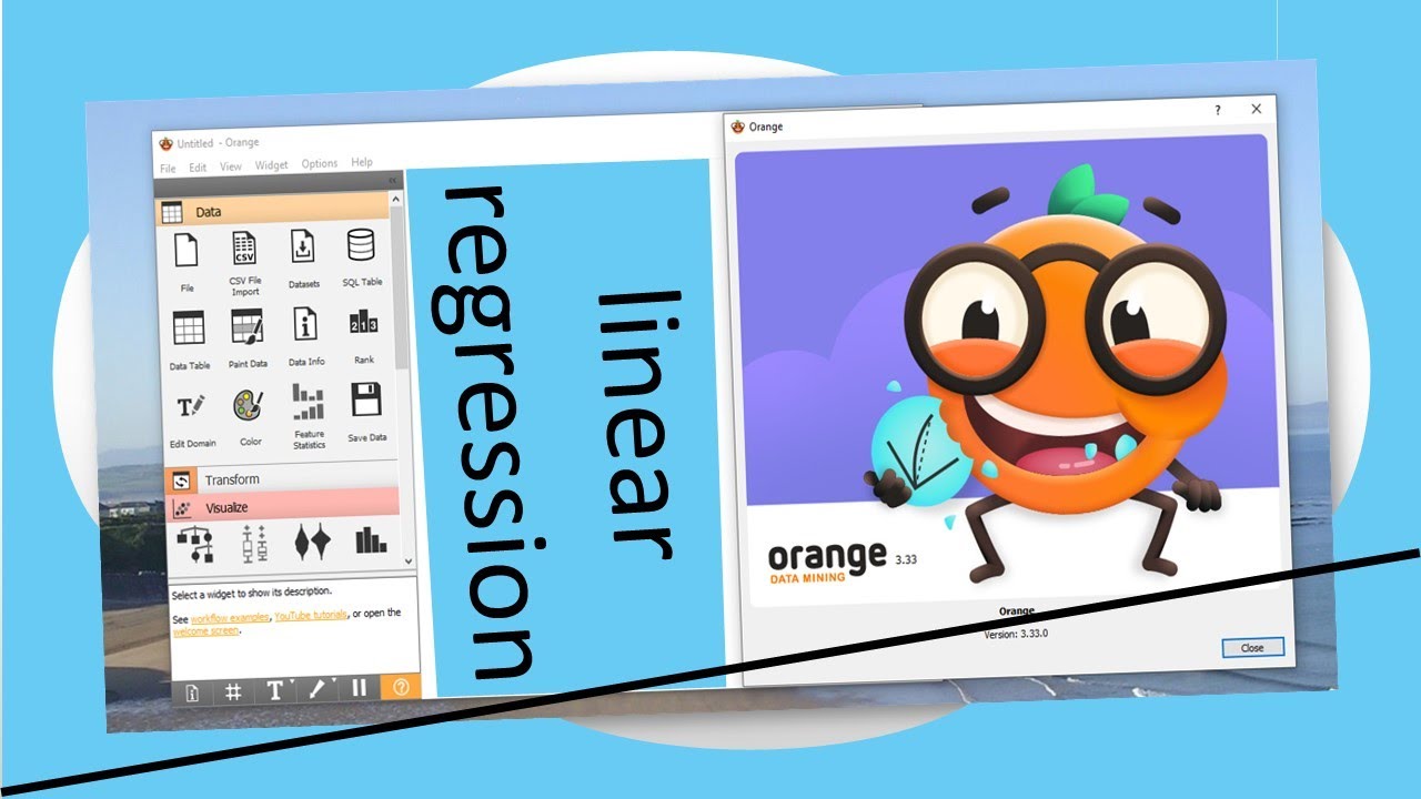 Linear Regression Evaluation | Analysis using Orange