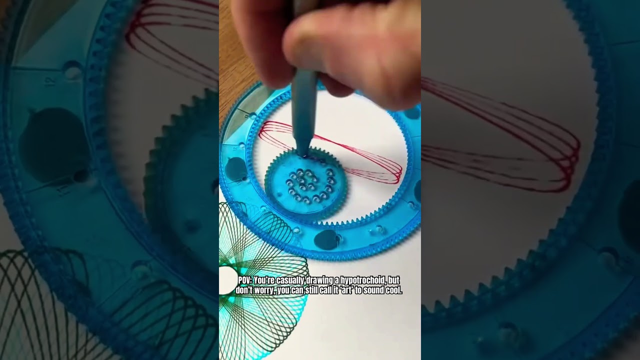 POV: Ur casually drawing a hypotrochoid, but don’t worry, you can still call it ‘art’ to sound cool.